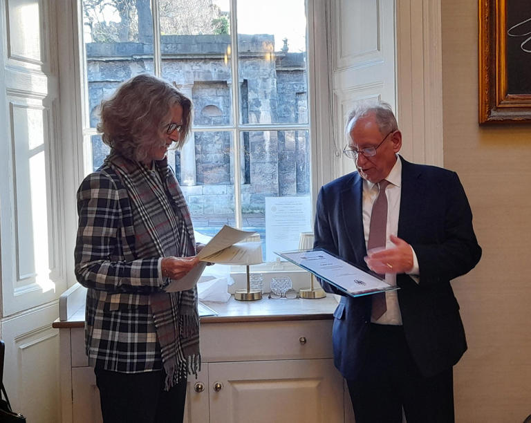 Kirkcaldy twinning association chair receives German-British Friendship ...