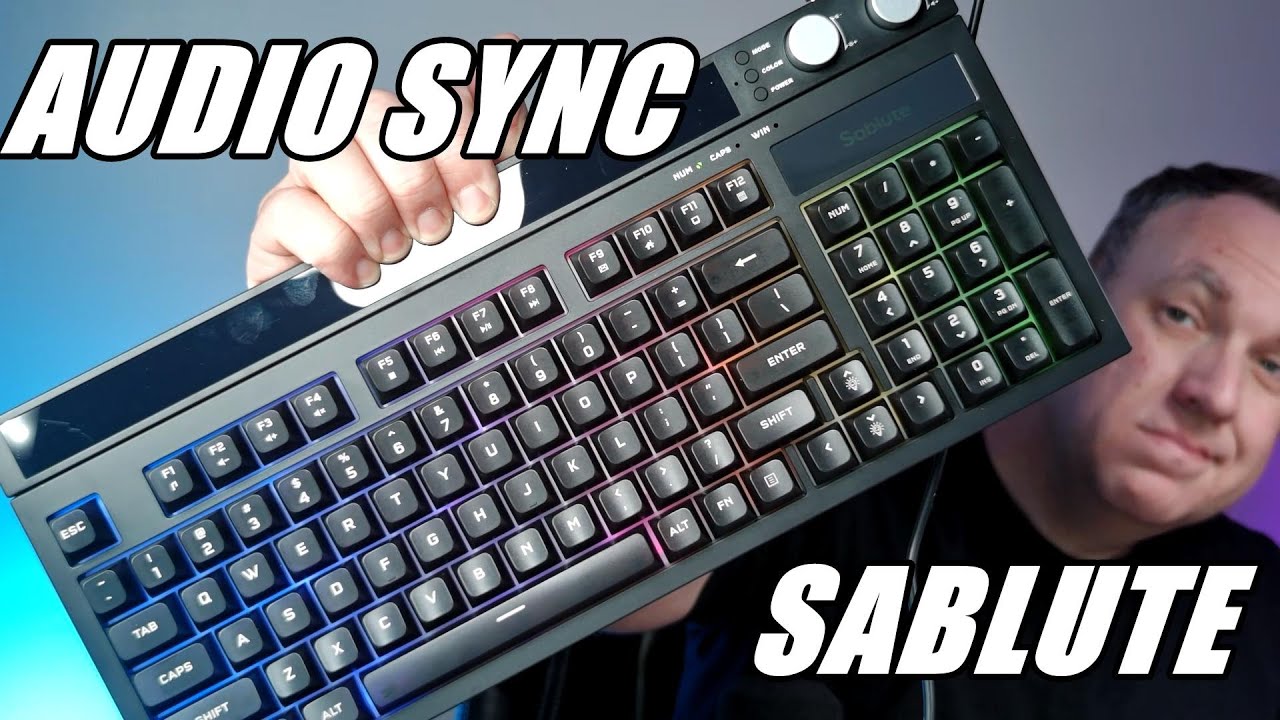 Silent but Stunning – Sablute Gaming Keyboard with Reactive RGB Lighting