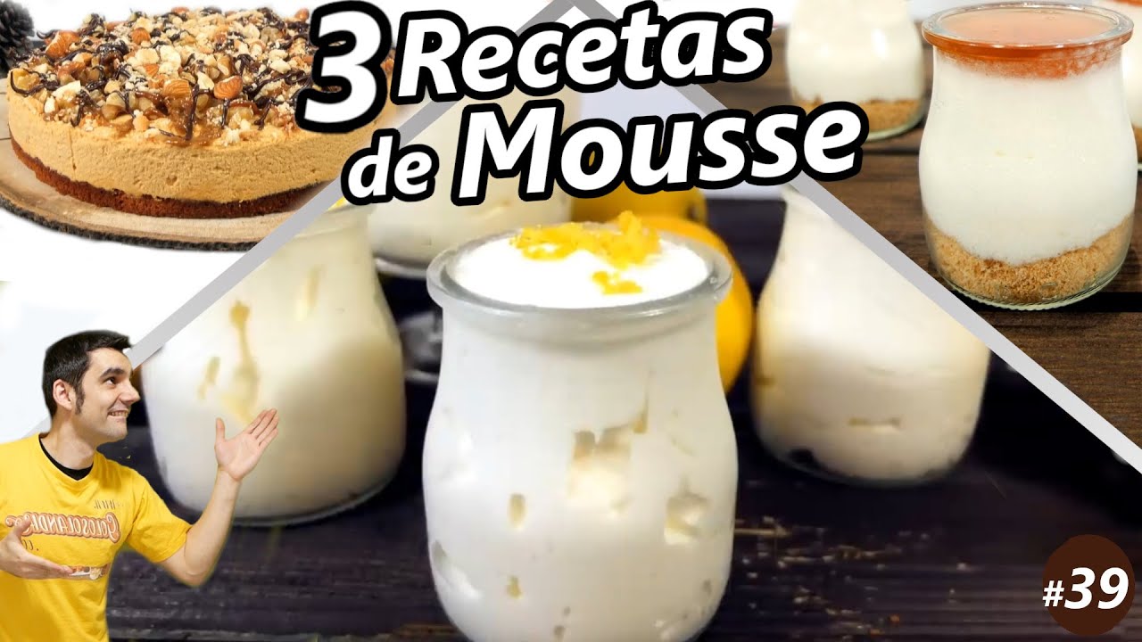 3 Recetas de Mousse Fáciles y Cremosas | Postres Deliciosos