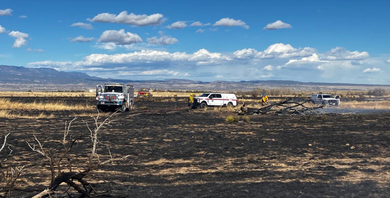 Fire burns 5 acres south of Florence during high winds