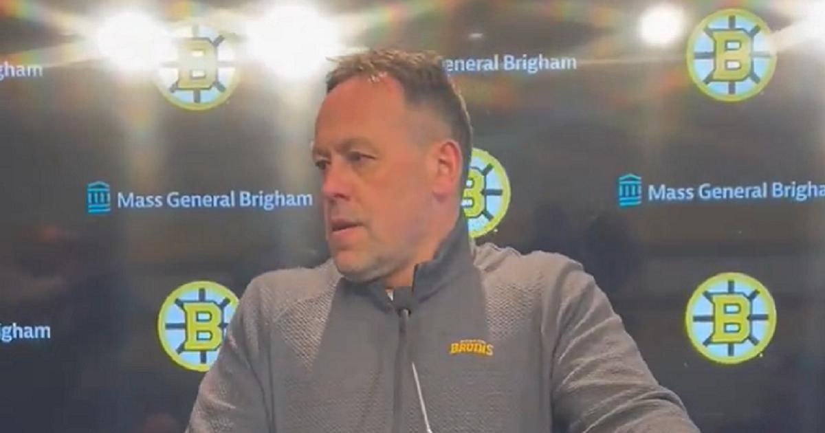 Marco Sturm gives first official update on Charlie McAvoy on Monday.