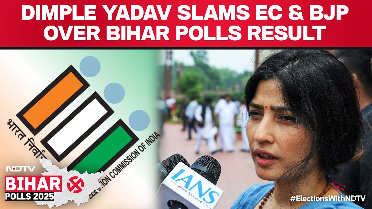 Dimple Yadav | SP Leader Dimple Yadav Slams Election Commission & BJP ...