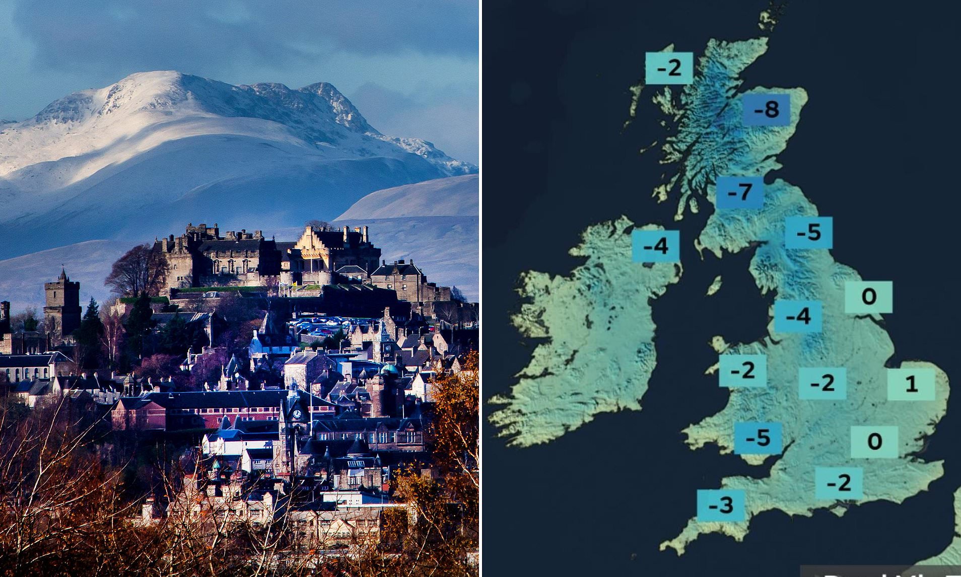 Parts of UK to shiver in sub-zero temperatures as Arctic chill brings ...