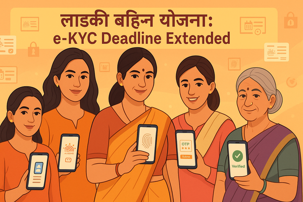 Majhi Ladki Bahin Yojana e-KYC deadline extended: Complete e-KYC before ...