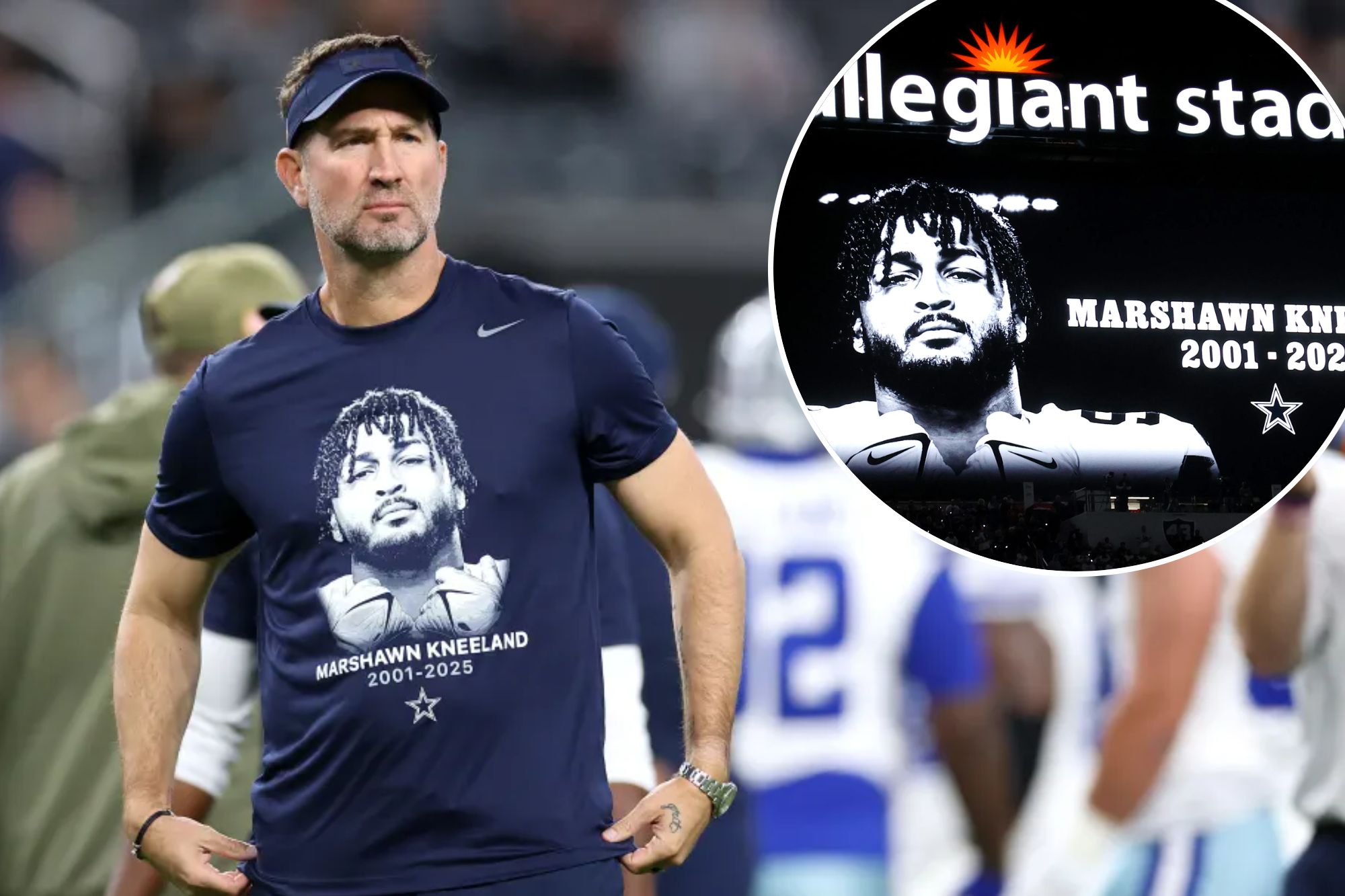 Cowboys and Raiders honor Marshawn Kneeland in first Dallas game since ...