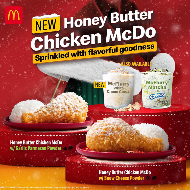 McDonald's unveils Christmas 2025 offerings: Honey Butter Chicken McDo ...