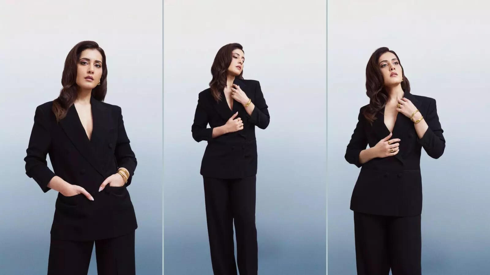 Raashi Khanna Commands Attention in All-Black Power Look