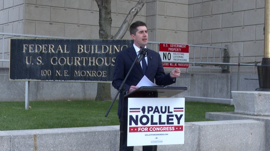Democrat Paul Nolley challenges Rep. LaHood on Epstein files