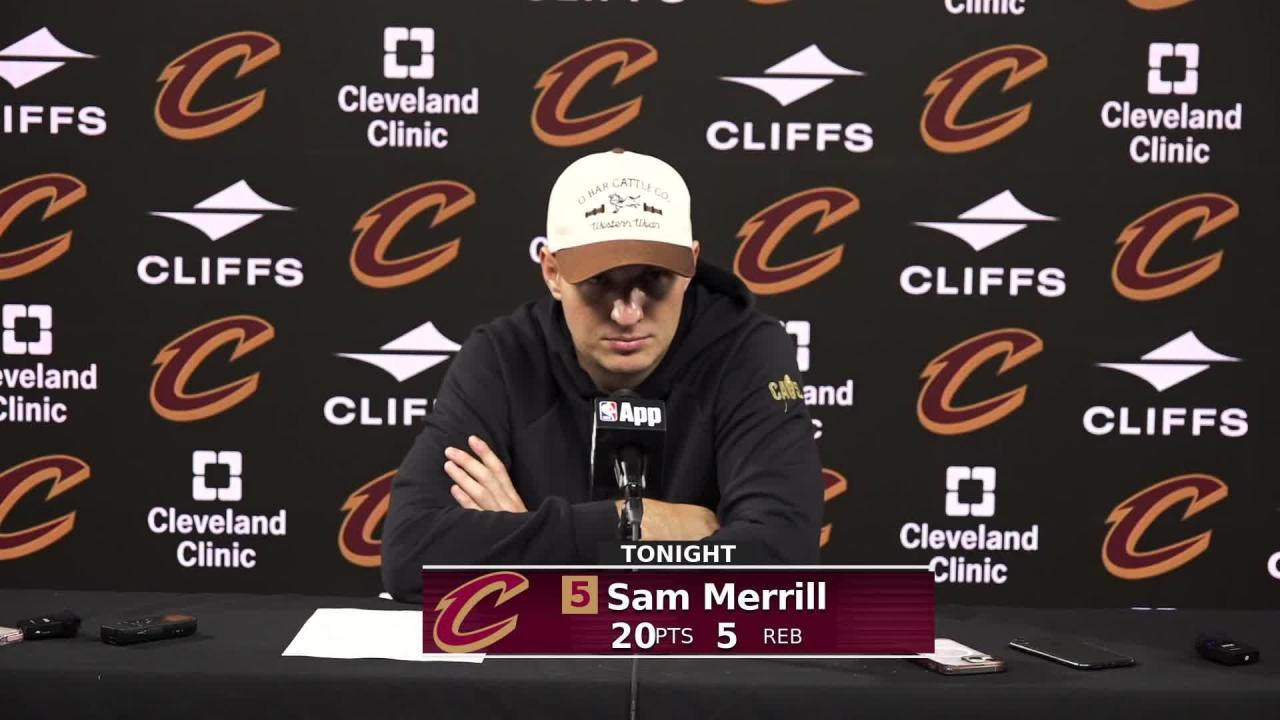 CLE 118, MIL 106: Sam Merrill Postgame Media Availability