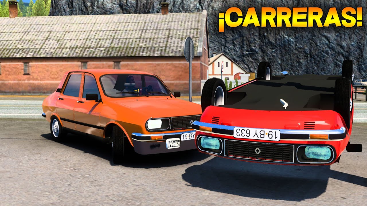 ¡Carreras En Renault 12 Terminan Muy Mal! | Euro Truck Simulator 2
