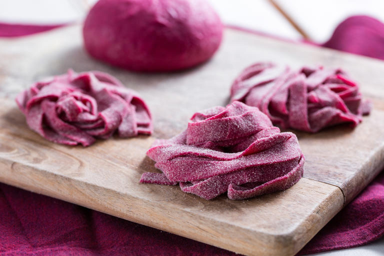 Fresh Beetroot Pasta