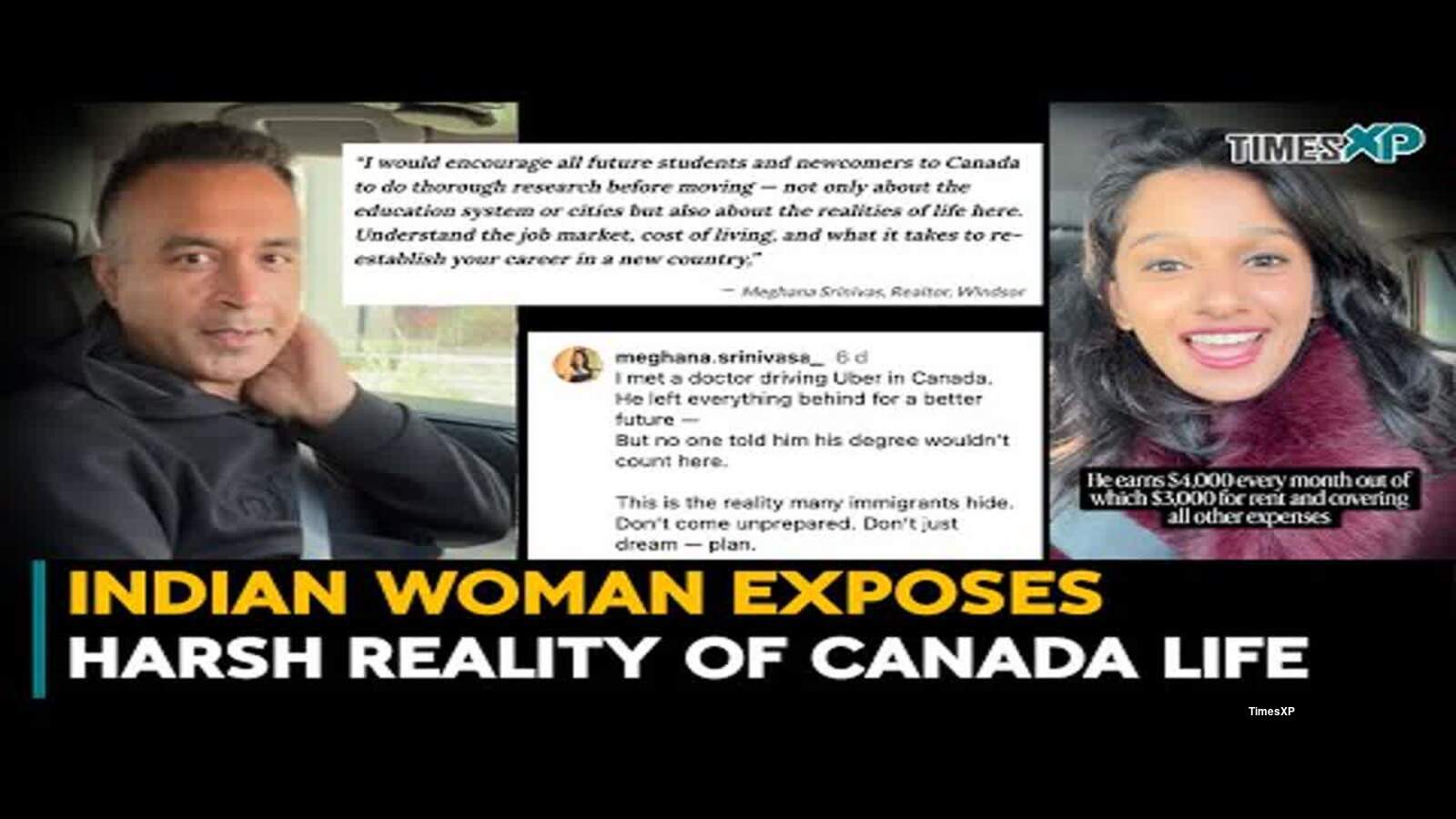 Indian Woman In Canada Exposes Harsh Reality Of Live Abraod| Indians In ...