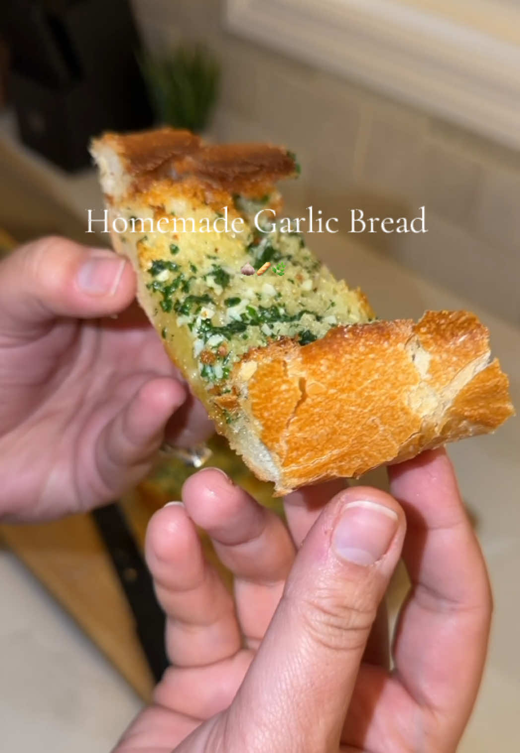 Crispy Homemade Garlic Bread Recipe
