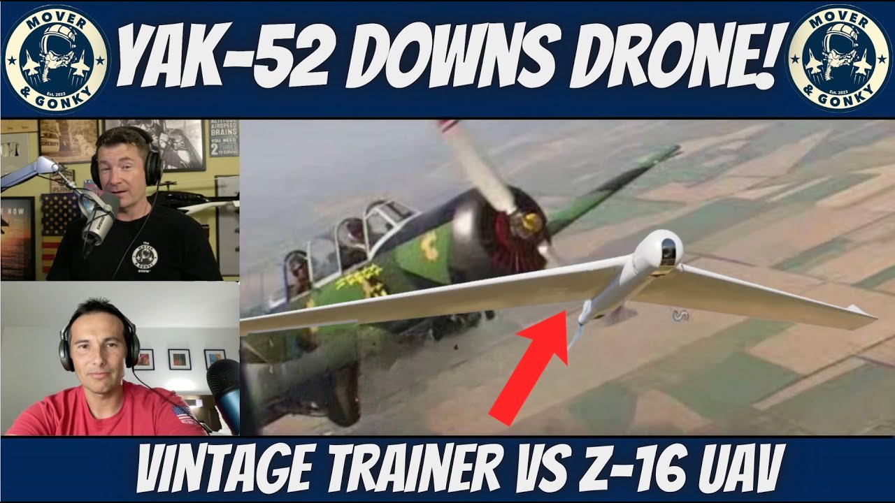 Yak-52 rams drone - Ukrainian pilots take down Z-16