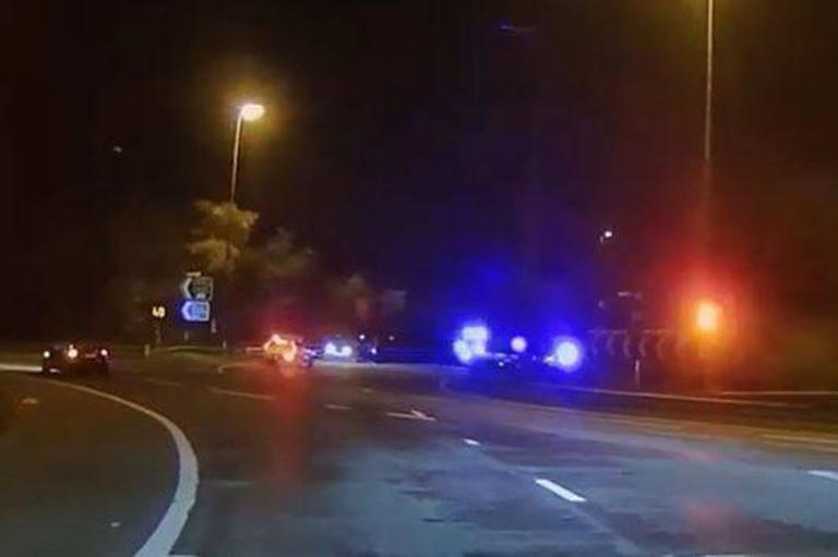 Teen killed in M66 crash 'after cop chase' as pals set off fireworks at ...