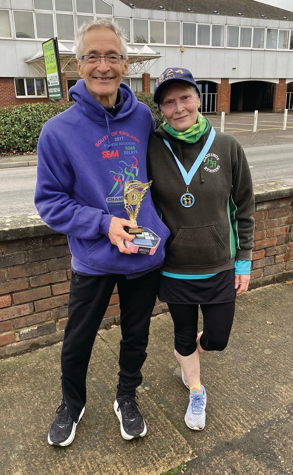 Runners turn Hastings seafront black and green