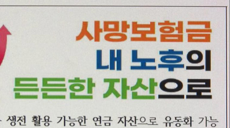 사망보험금 유동화 상품 신청자 월 평균 지급액 40만원