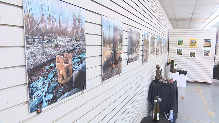 Flin Flon art exhibit of belongings transformed by wildfire highlights ...