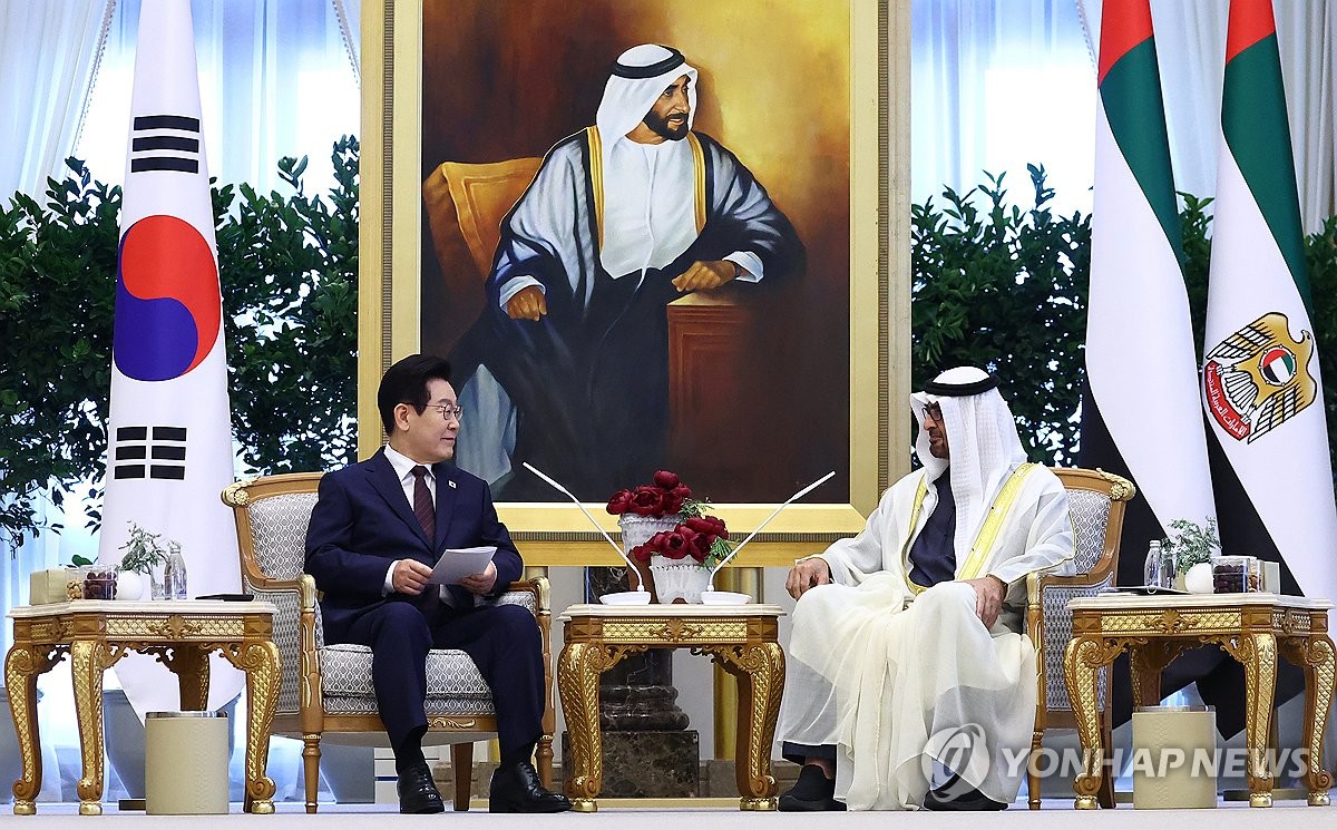 (2nd LD) Lee, UAE president hold summit to deepen economic partnership