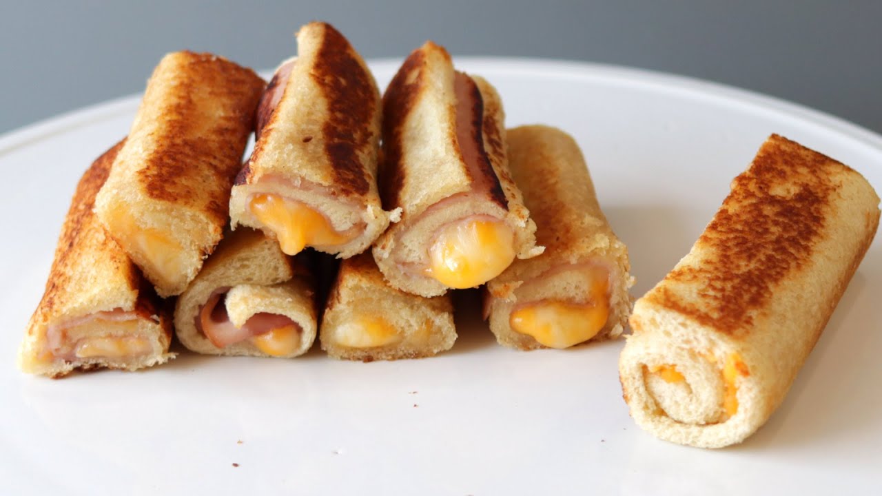 Grilled cheese roll ups | Easy grilled cheese sandwich idea