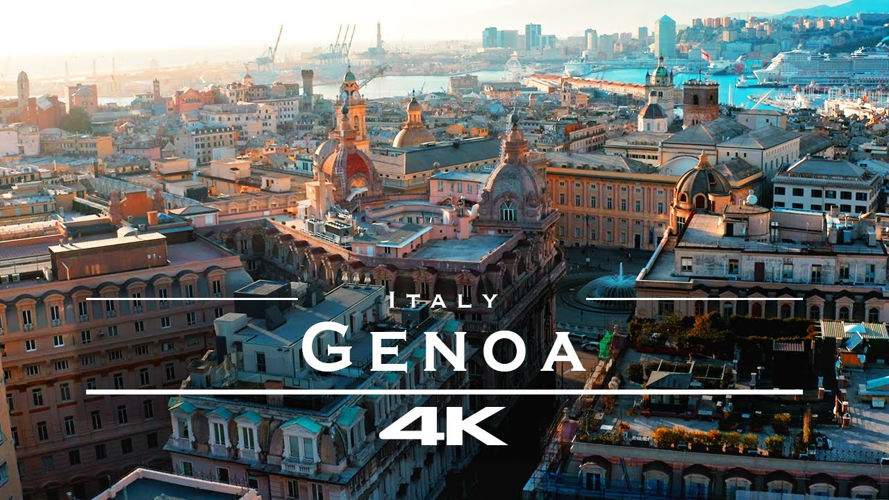 Genoa, Italy from Above — Stunning Drone Footage in 4K