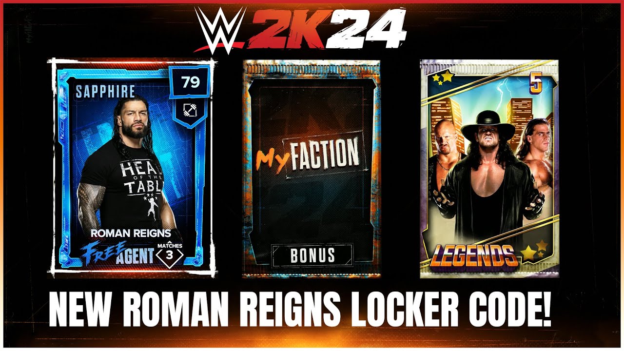WWE 2K24 new Roman Reigns locker code!