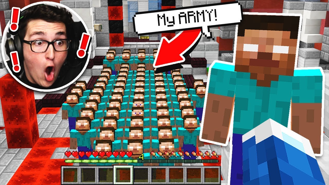 Herobrine Shows Me the Herobrine Army Minecraft Shocking