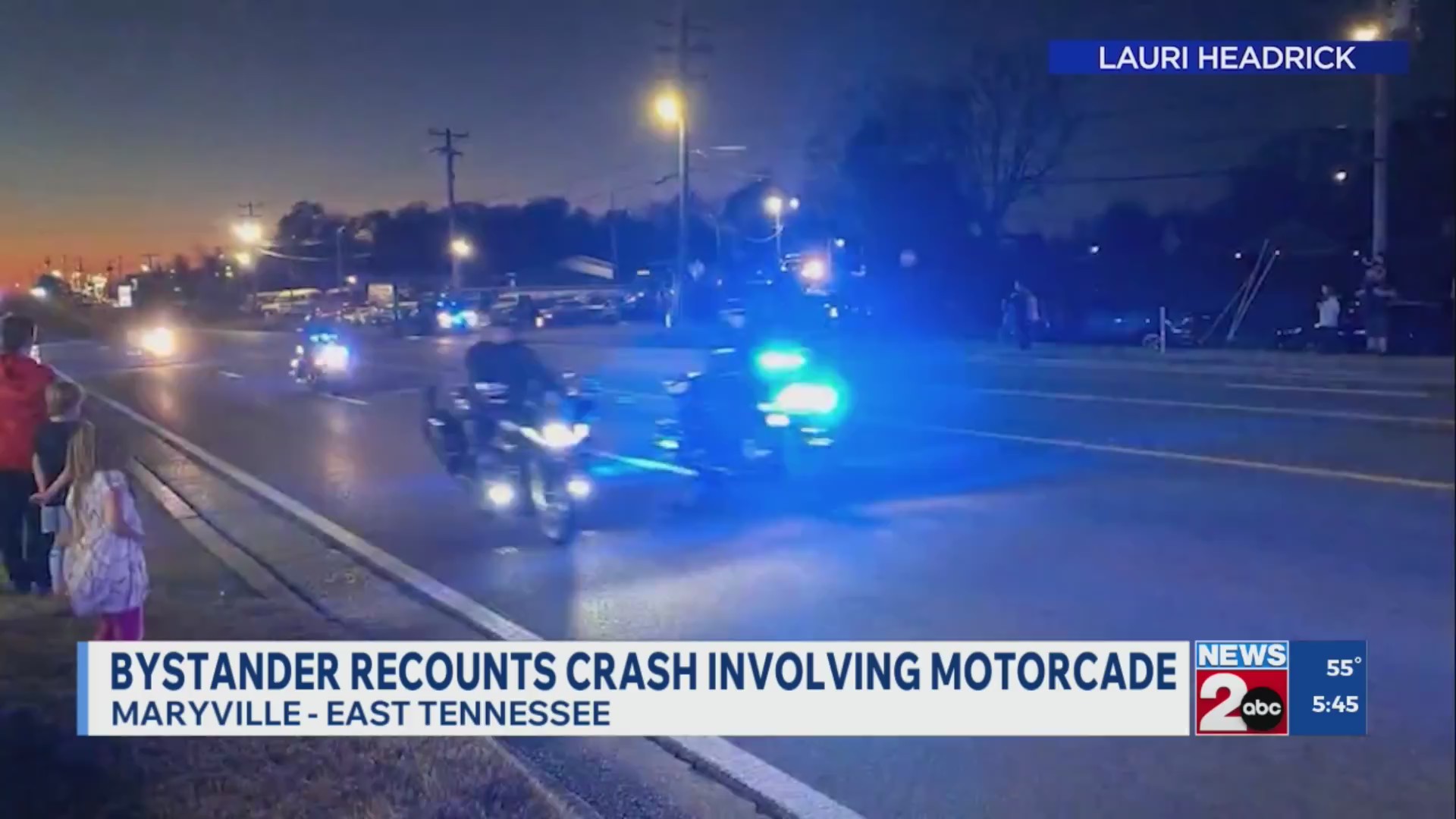 Bystander recounts crash involving JD Vance's motorcade in TN