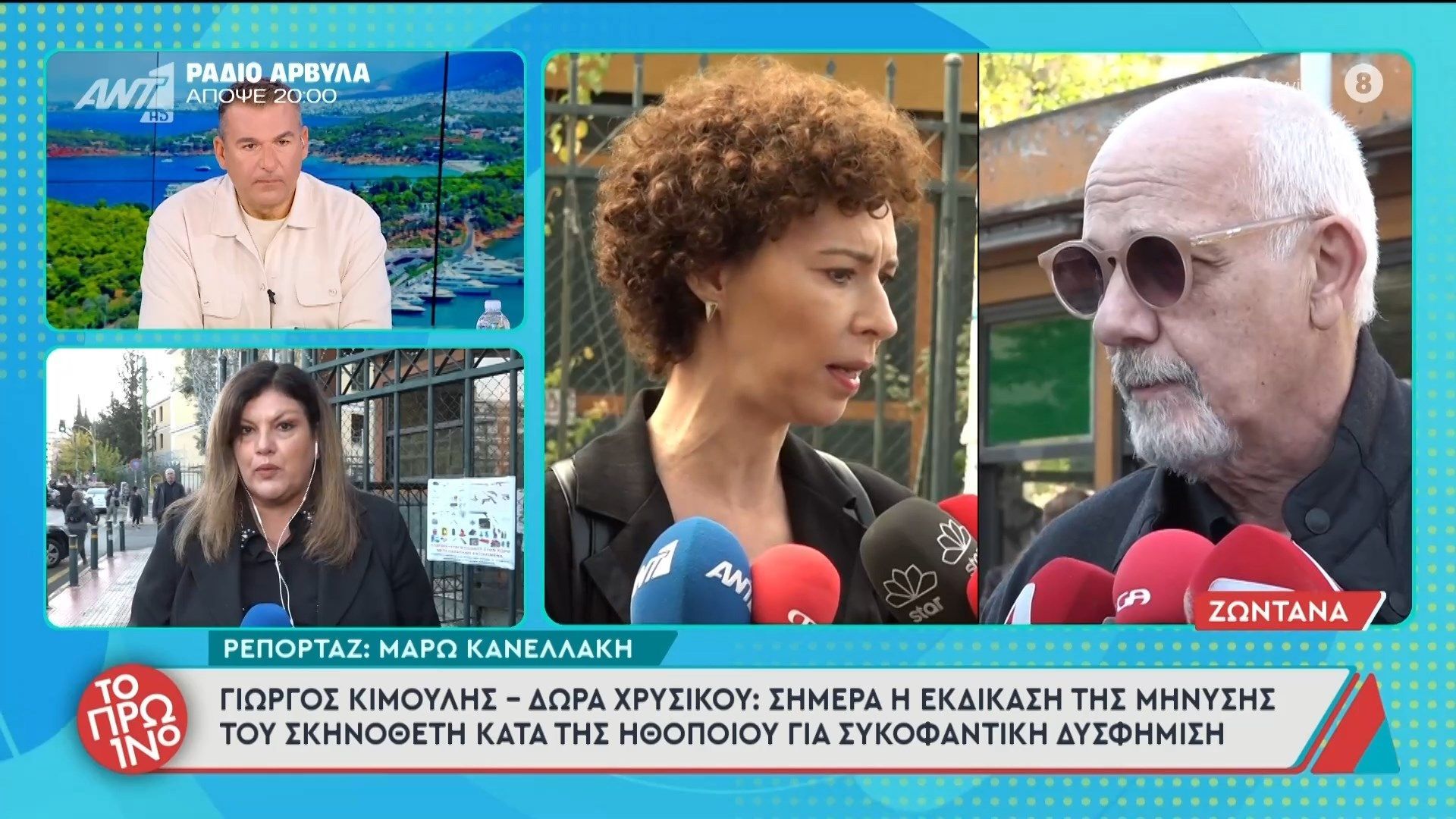 Γιώργος Κιμούλης-Δώρα Χρυσικού: Εκδίκαση της μήνυσης του σκηνοθέτη κατά ...