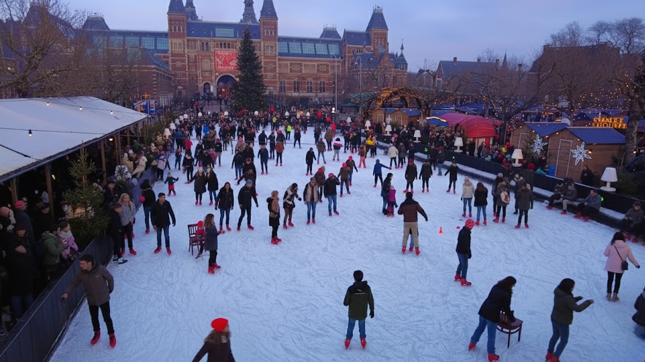 Een Rustige Wandeling Over de Amsterdamse Kerstmarkt