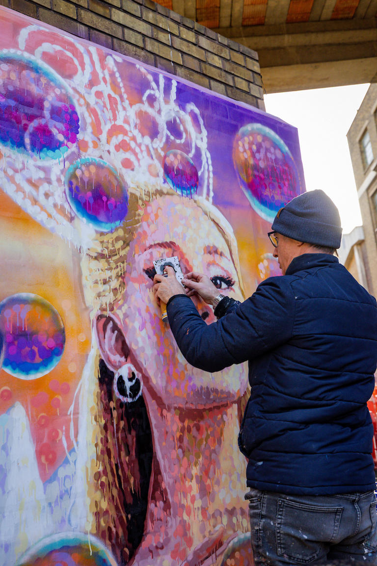Yellow Brick Lane: artists give famous London street a Wicked makeover