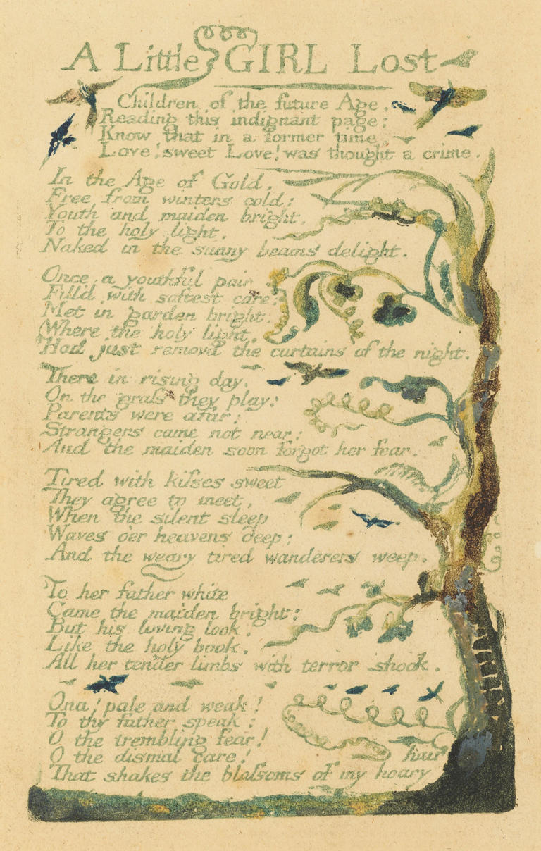 Rare print of William Blake poem expected to sell for up to £120,000