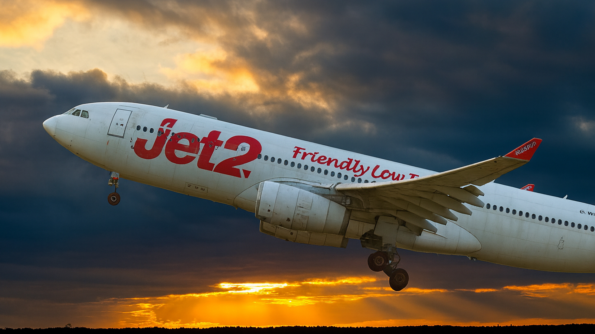 What Do Takeoffs Look Like at Sunset?