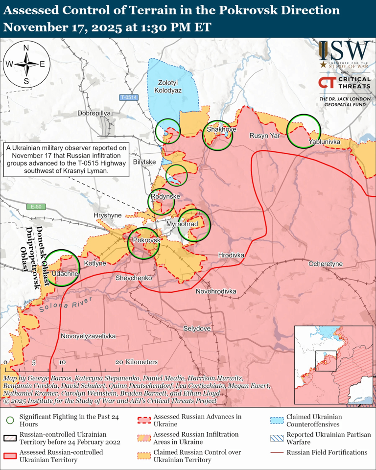 Russia attempts to encircle Ukrainian forces in Pokrovsk and Myrnohrad ...