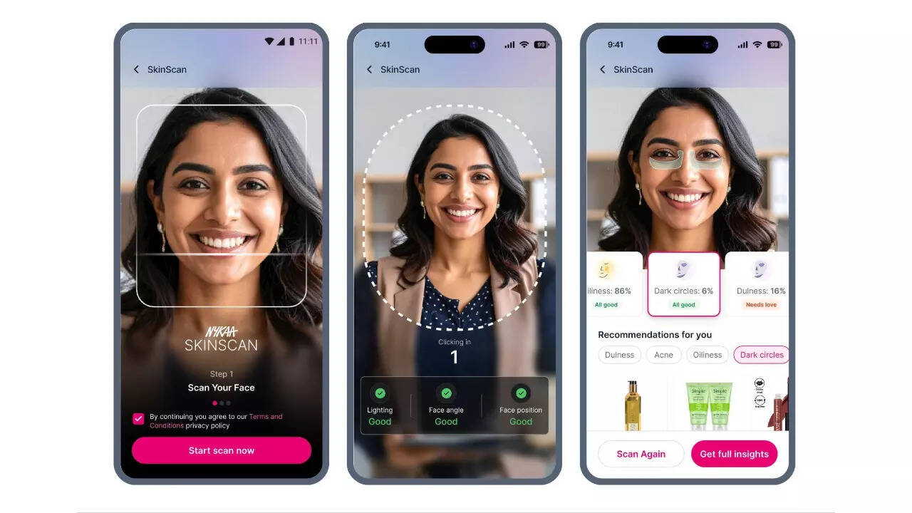 Nykaa launches ‘Skin Scan’ an AI-powered skin diagnostic Tool: Here’s ...