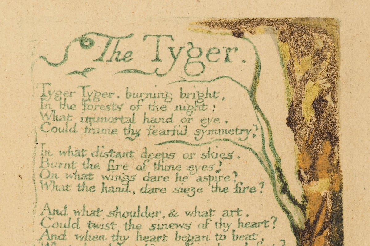Rare print of William Blake’s The Tyger poem expected to sell for up to ...
