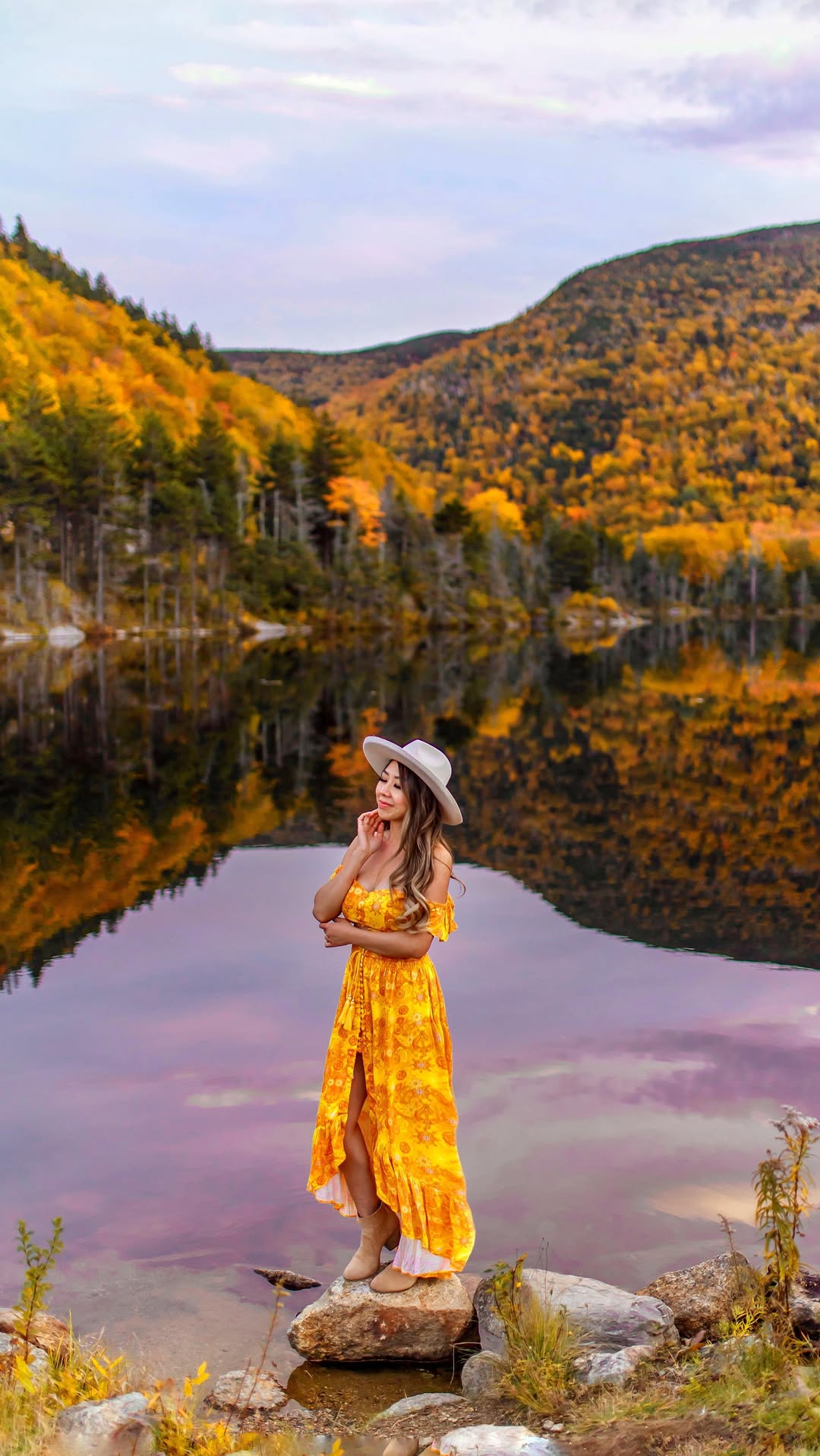 Unexpected adventure at a picturesque beaver pond in New Hampshire