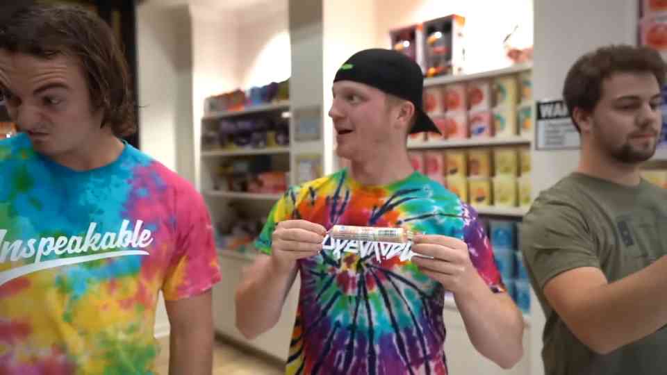 Sneaking in overnight candy shop 24 hour challenge!