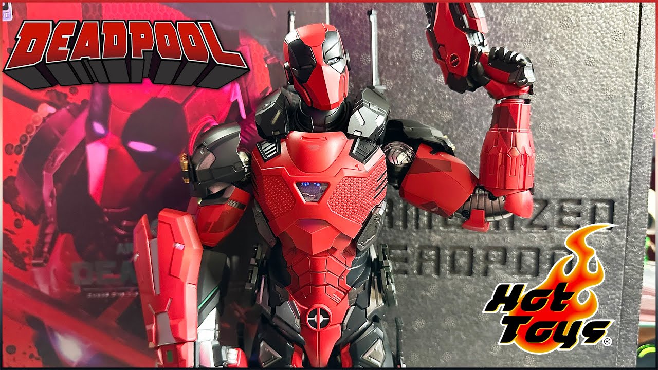 Hot Toys Armored Deadpool 1/6 scale figure unboxing (special edition)