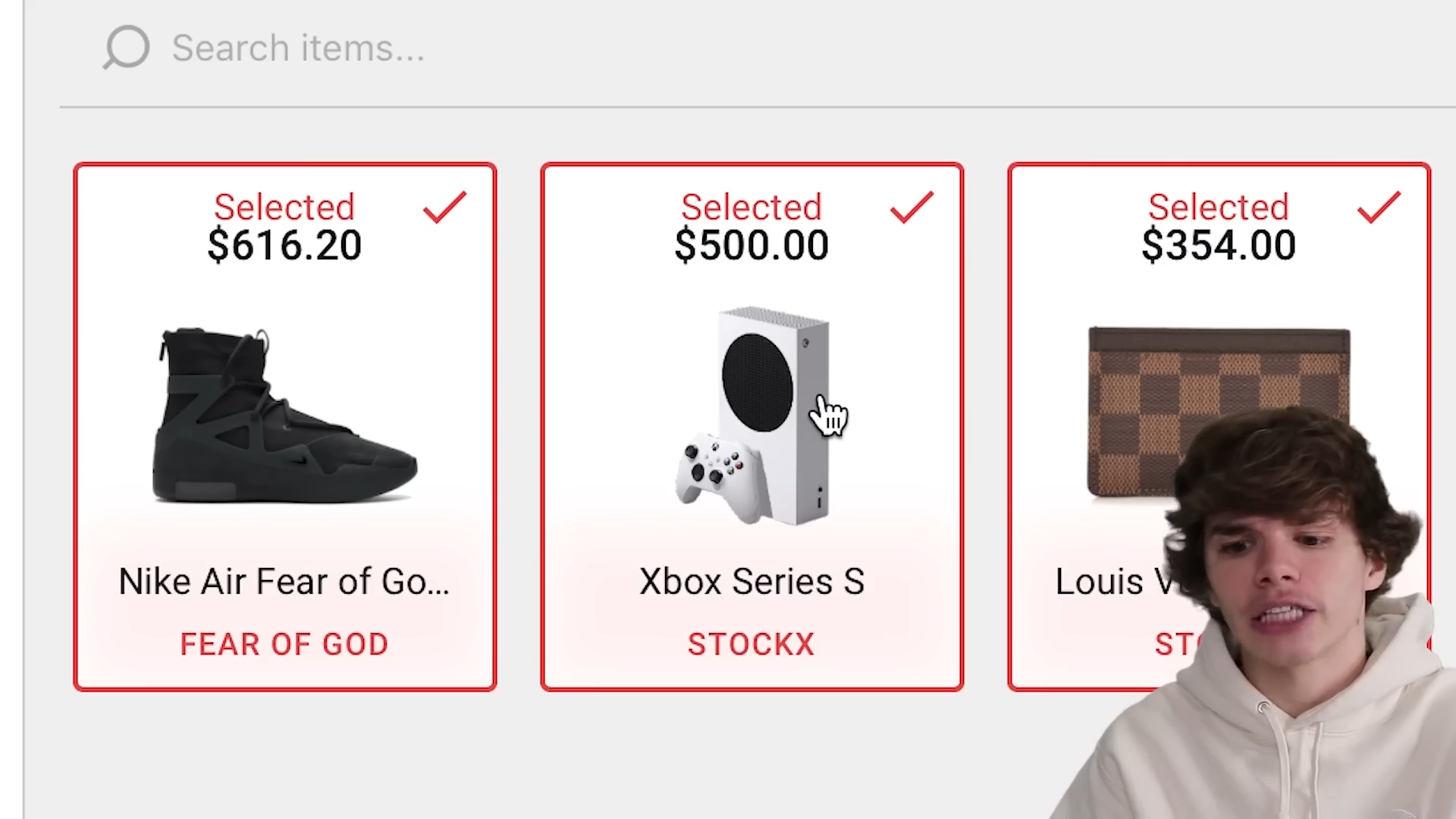 Opening a HypeDrop mystery box with Supreme and Versace