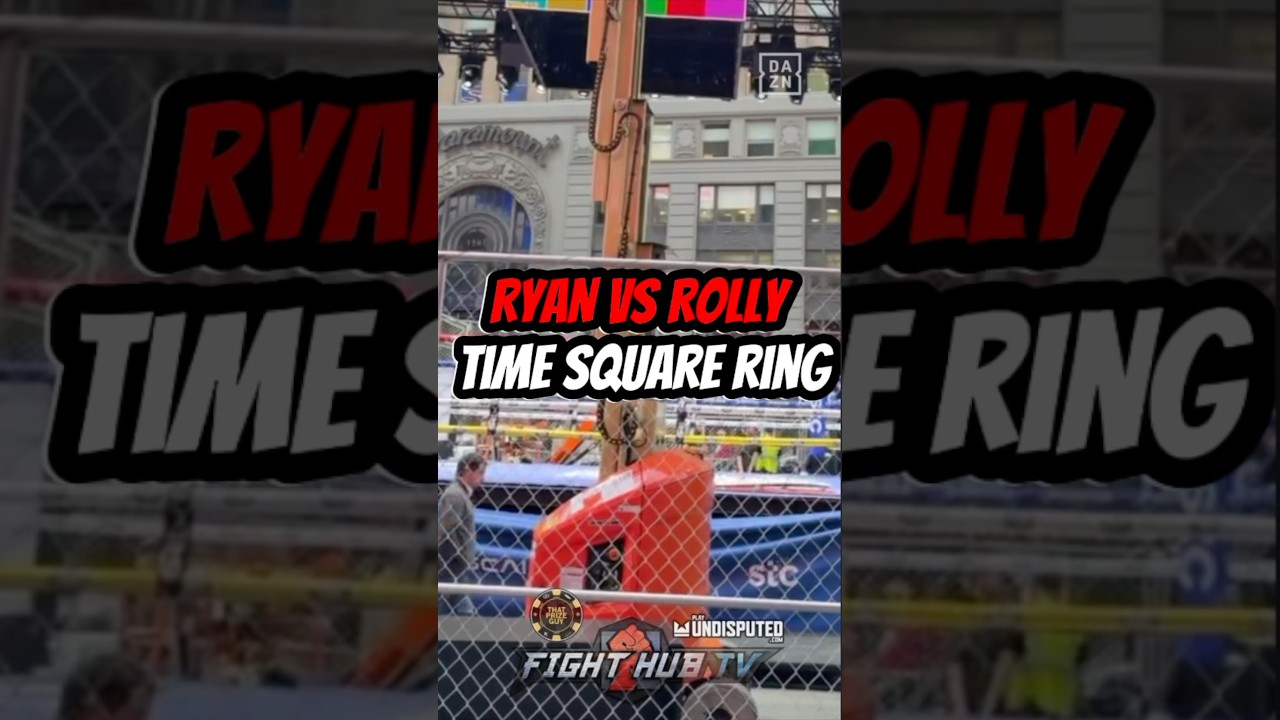 Ryan vs Rolly FIRST LOOK of TIME SQUARE ring in NY!
