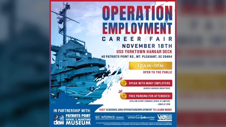 ‘Operation Employment’ brings career fair to the USS Yorktown