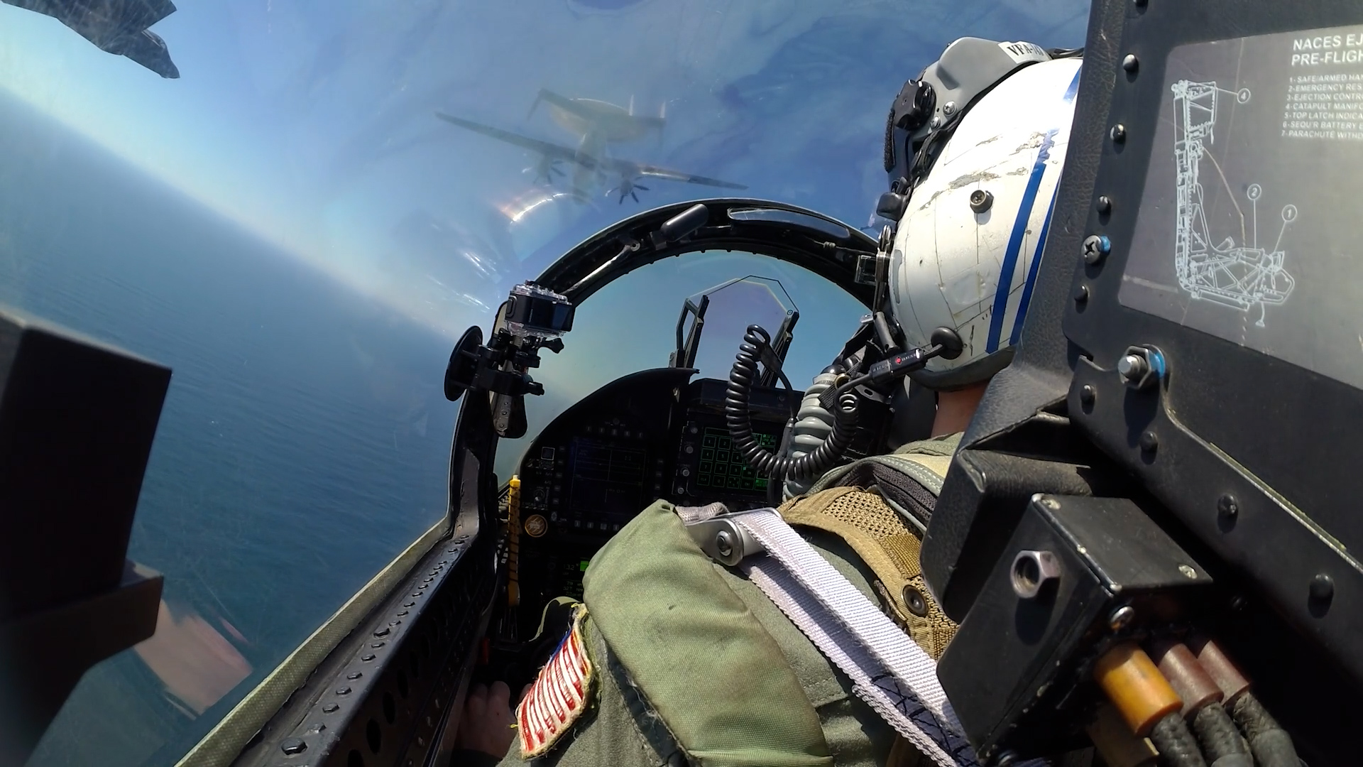 Navy F/A-18F Jets Fly Formation in Atlantic Review