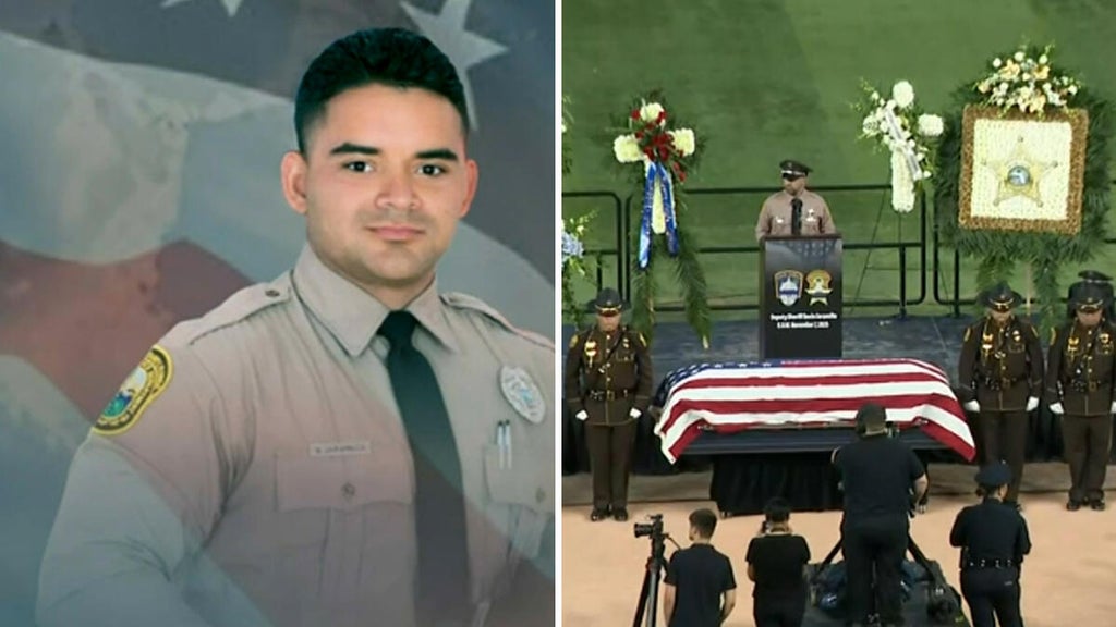 Thousands honor fallen Deputy Devin Jaramillo at LoanDepot Park ...