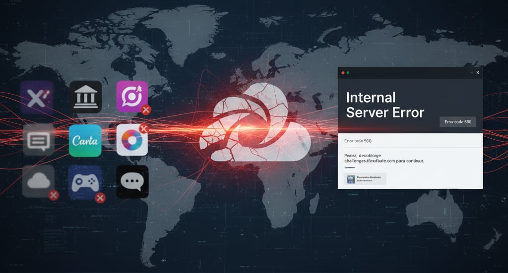 ¿Qué está pasando en internet? Error de Cloudflare tumba X, Canva ...