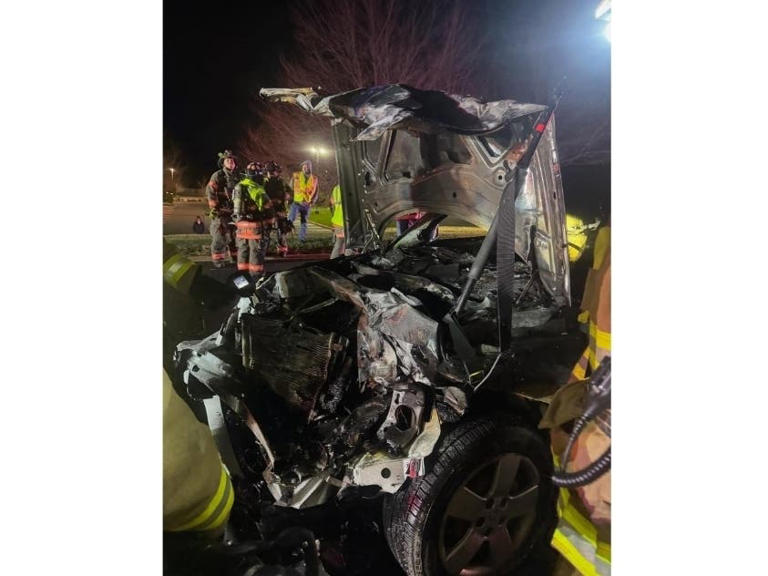 Vehicle Fire, 3-Car Crash Closed Route 202 In Bridgewater