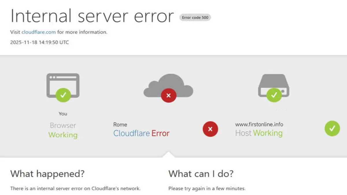 Cloudflare down: nuovo blackout globale manda offline siti web e ...
