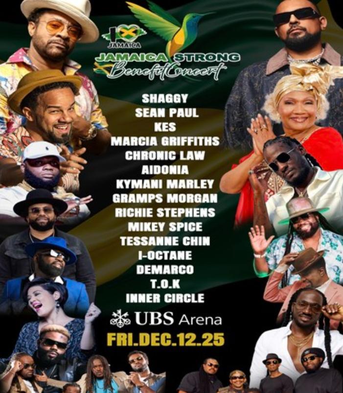 Shaggy, Sean Paul to Headline ‘Jamaica Strong’ Hurricane Melissa Relief Concert in UBS Arena
