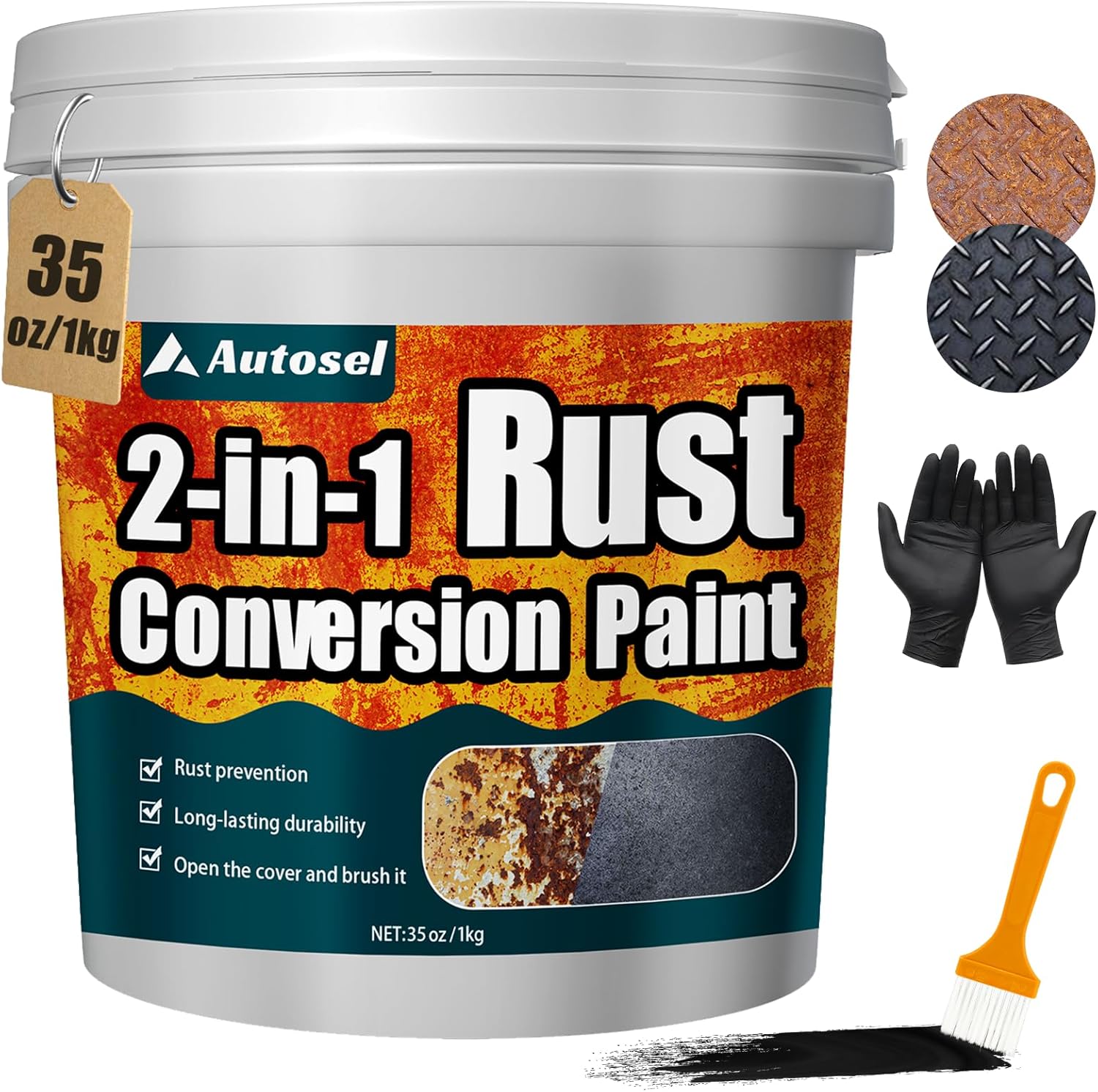 The easiest way to restore rusty metal parts without sanding