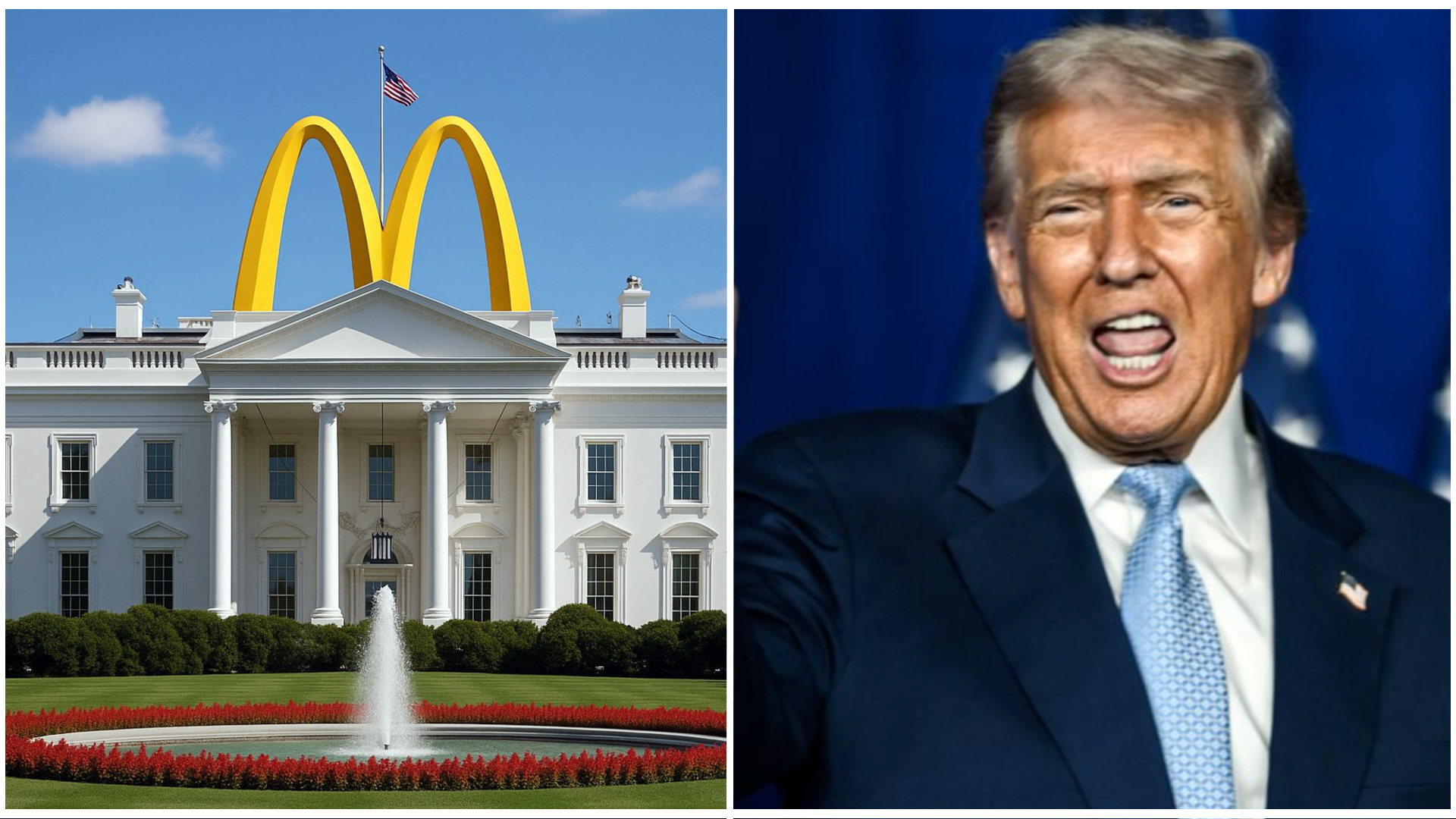 Trump Supporters Float Tacky AI Design to Turn White House Into McDonald’s